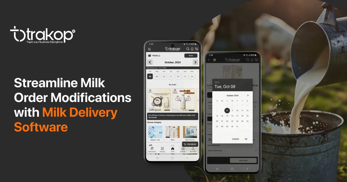 Streamline Milk Order Modifications with Milk Delivery Software